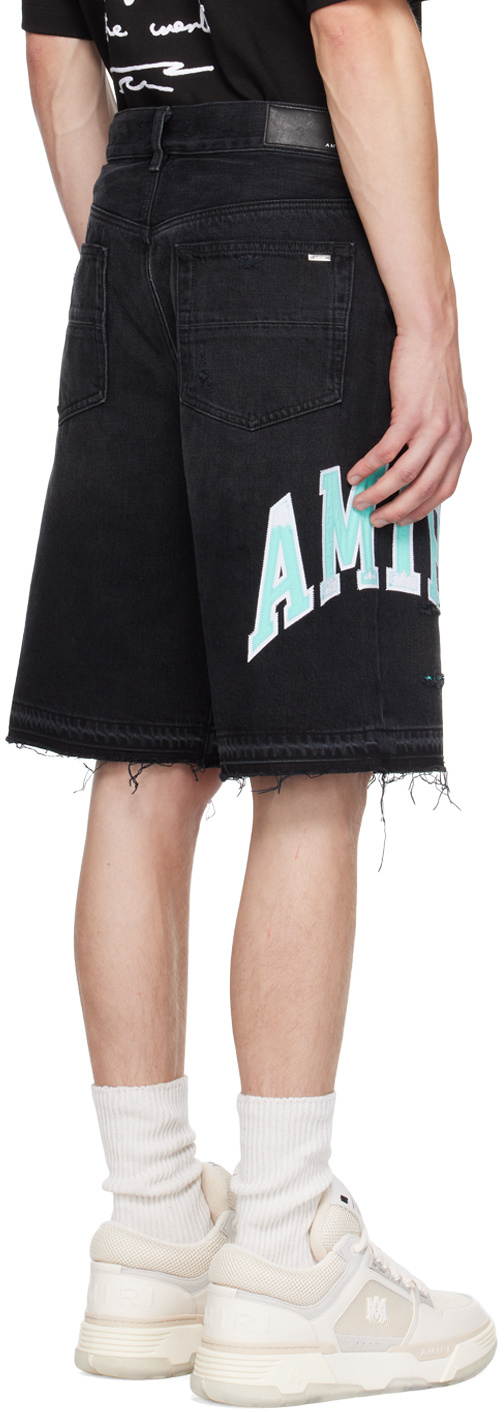 AMIRI AMIRI Logo Repair Vintage Denim Shorts